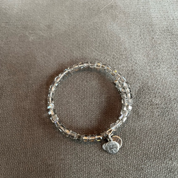 Alex and Ani | Jewelry | Alex And Ani Beaded Bangle Square Clear Beads ...